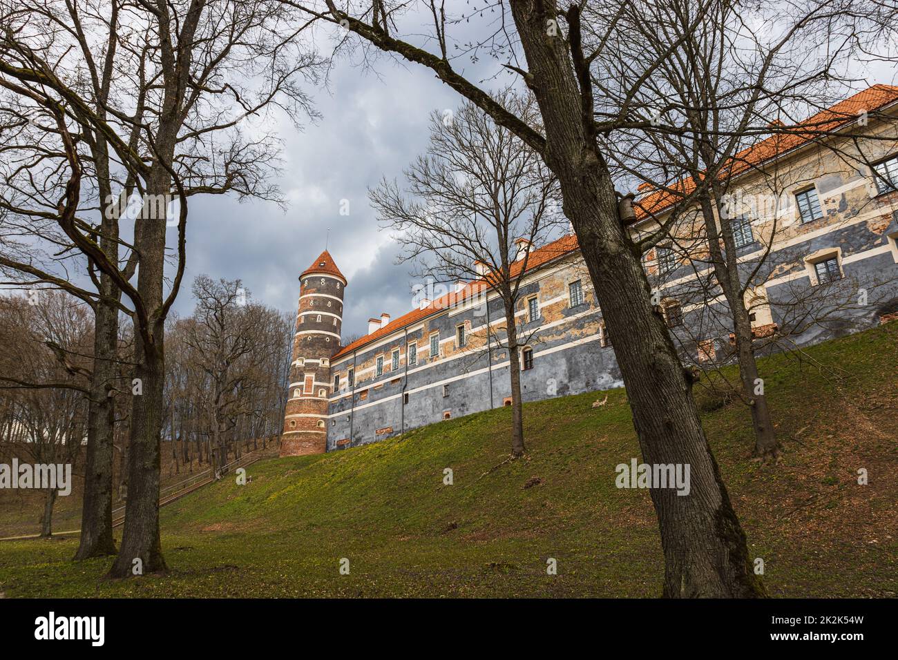 Medieval brick castle and tower of Panemune, Lithuania Stock Photo - Alamy