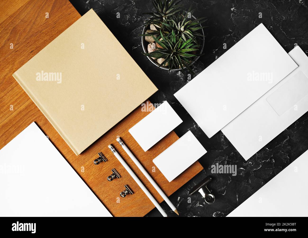 Blank corporate stationery Stock Photo - Alamy