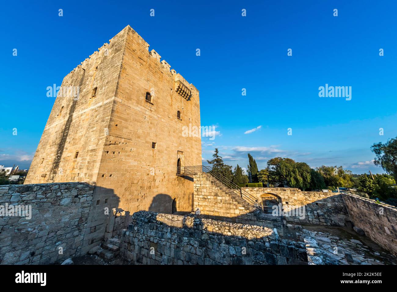 Kolossi Castle, a Crusader stronghold. Limassol District. Cyprus Stock ...