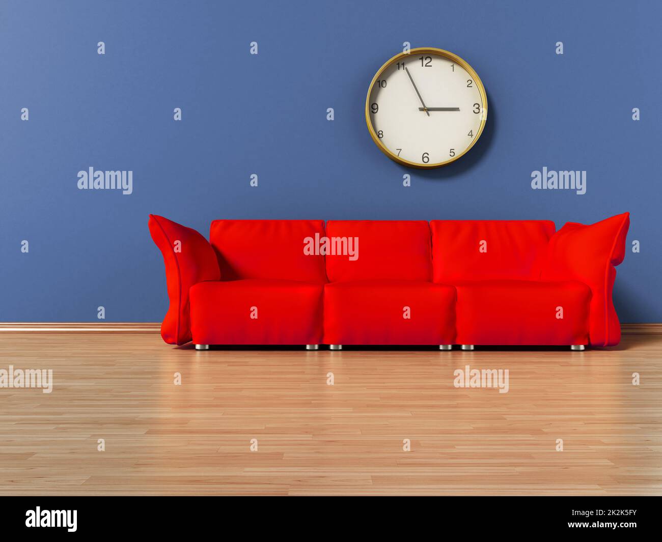Interior design couch red white hi-res stock photography and images - Alamy