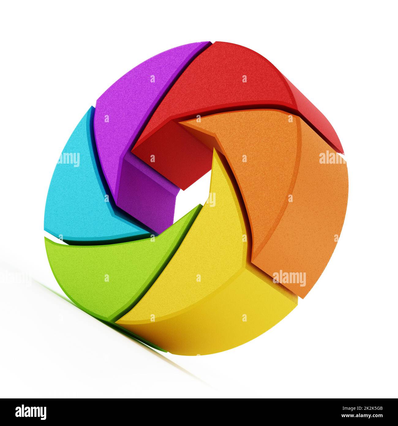 Shutter symbol isolated on white background. 3D illustration Stock ...