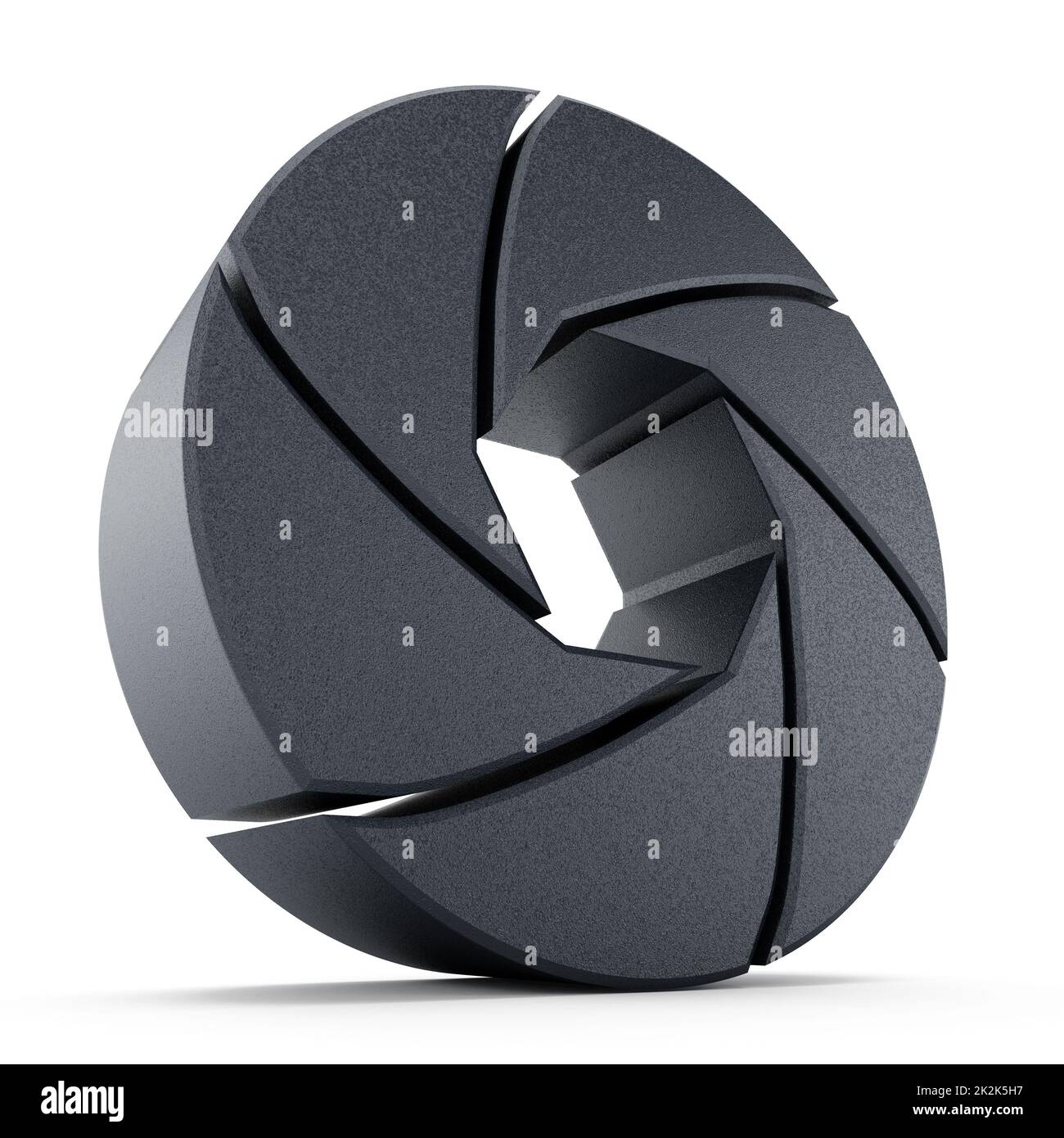 Shutter symbol isolated on white background. 3D illustration Stock ...