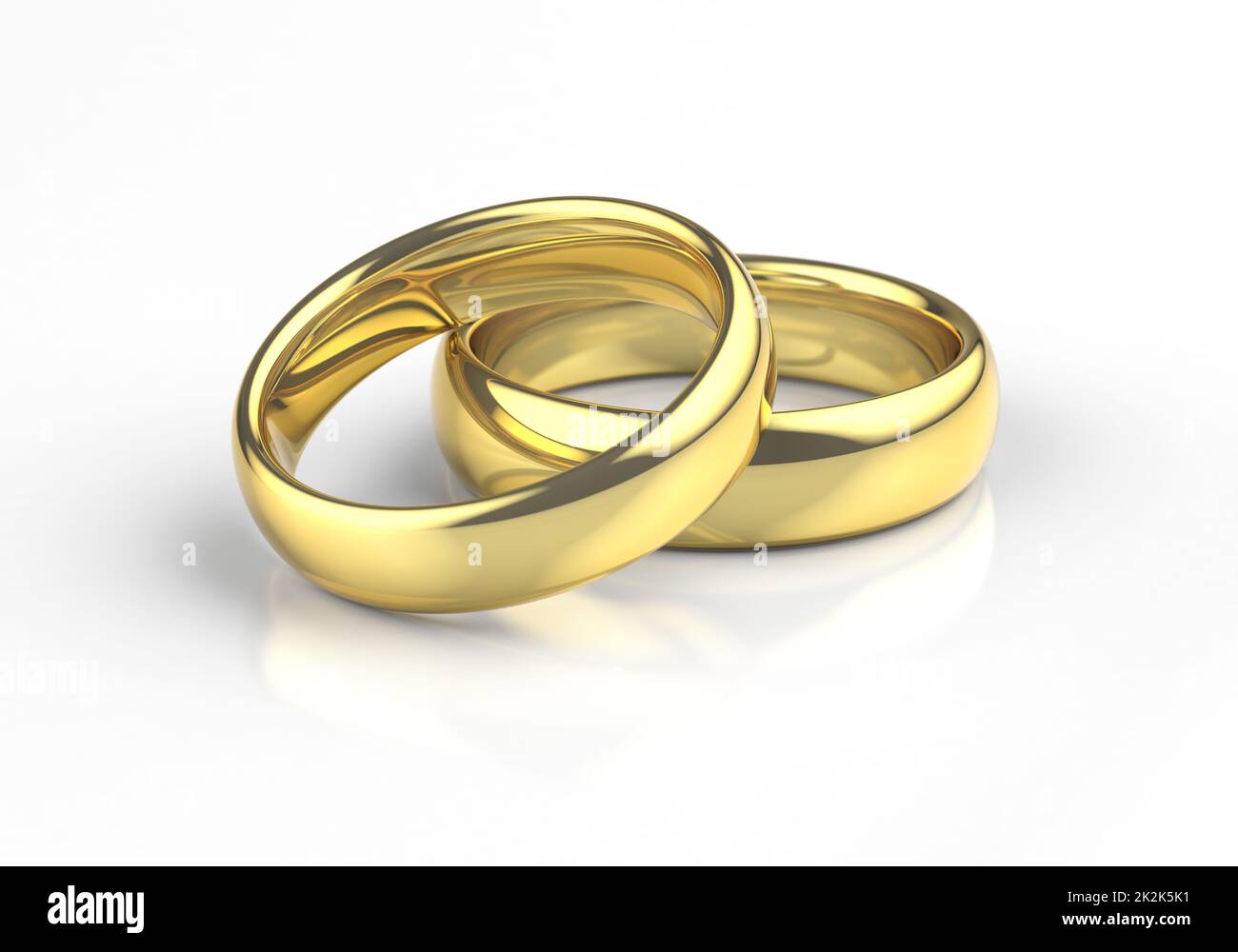 Gold rings wedding Cut Out Stock Images & Pictures - Alamy