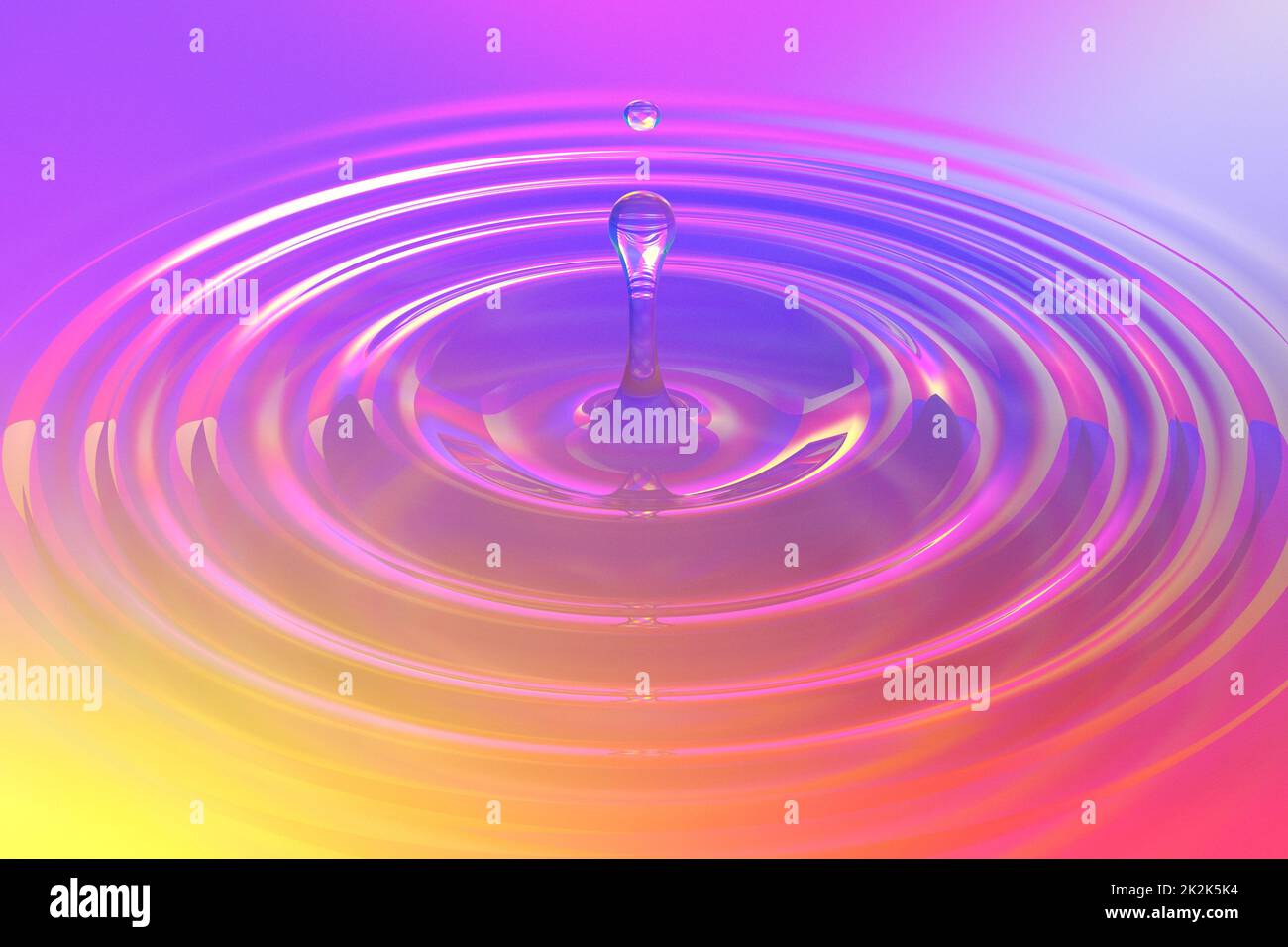 Colorful liquid drop or paint drop falling on color surface Stock Photo ...