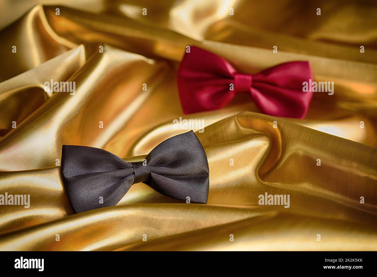 Red and black bow ties Stock Photo - Alamy