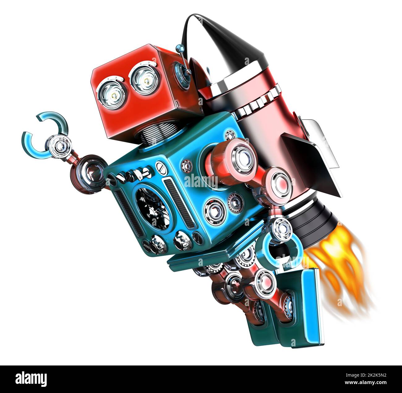 Man flying with jetpack Cut Out Stock Images & Pictures - Alamy