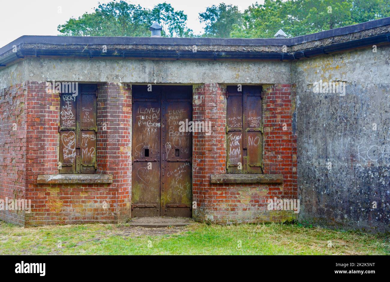 Box Hill Fort at Box Hill near Dorking, Surrey, a 19th century refuge ...