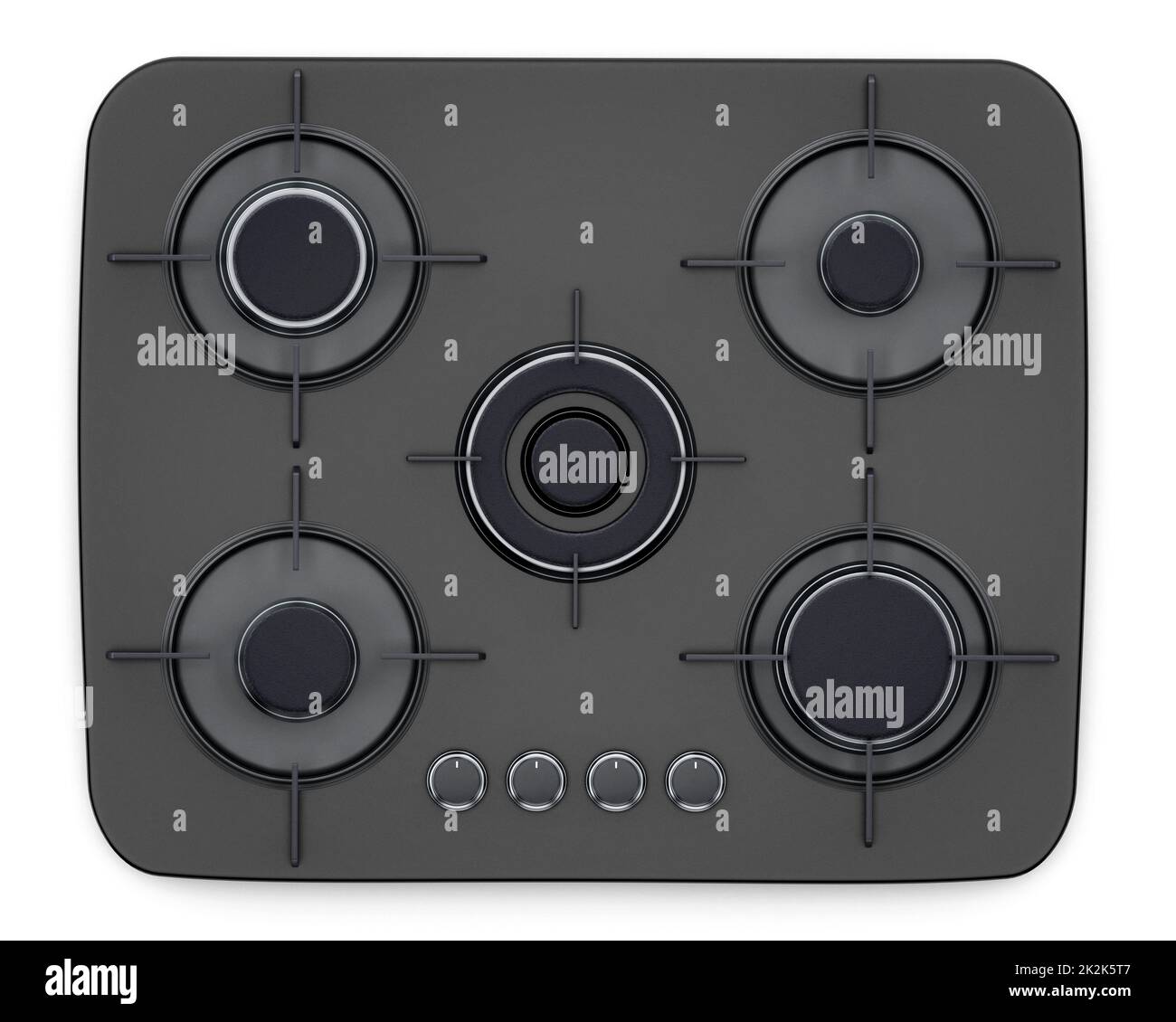 Modern stove isolated on white background. 3D illustration Stock Photo ...