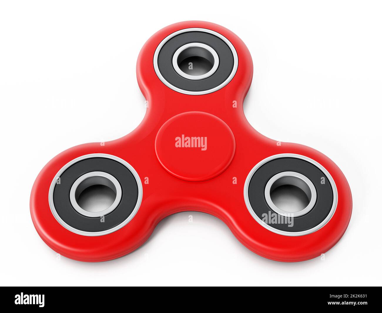 Fidget spinner isolated on white background. 3D illustration Stock ...