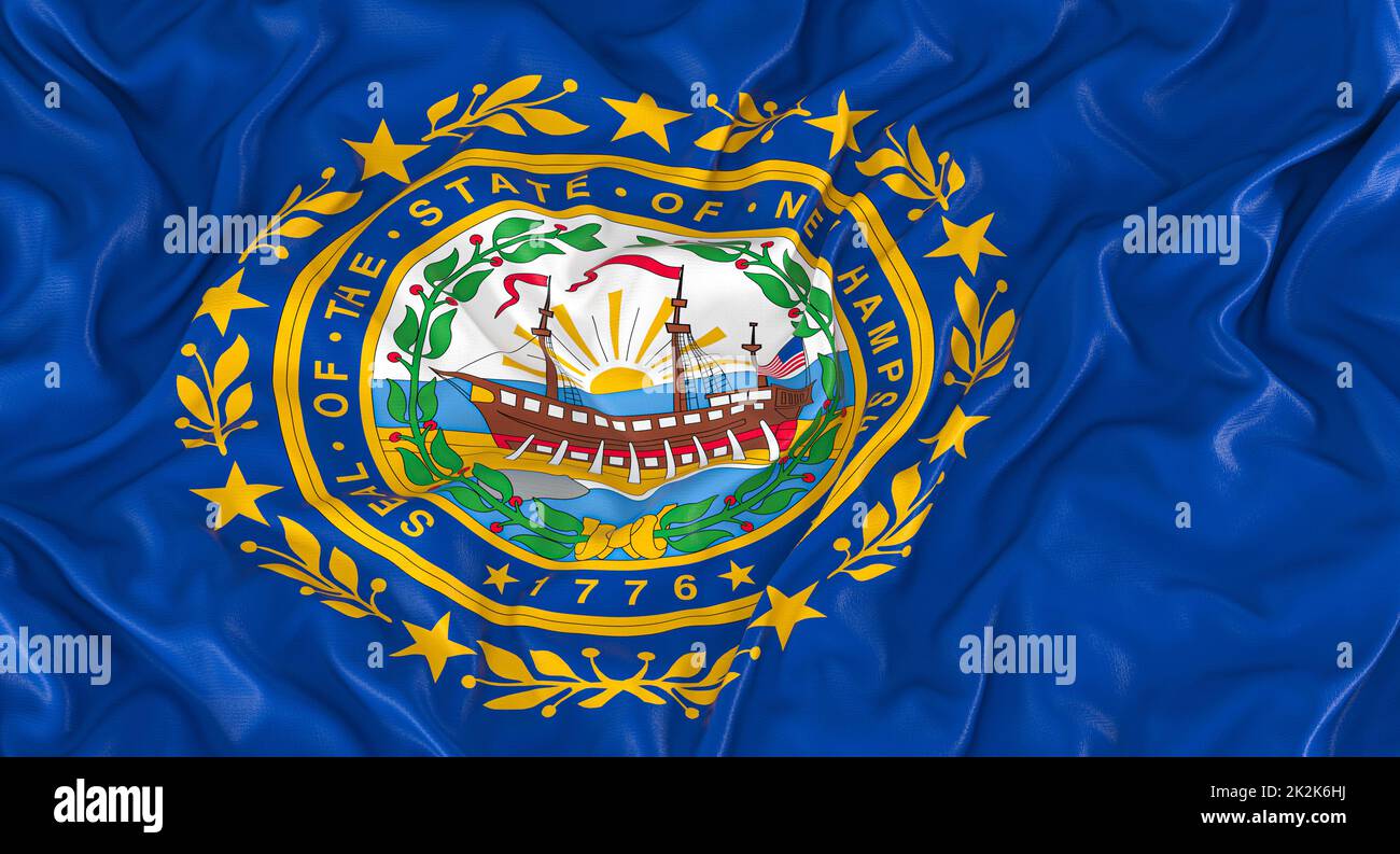 flag of the us state new hampshire Stock Photo - Alamy
