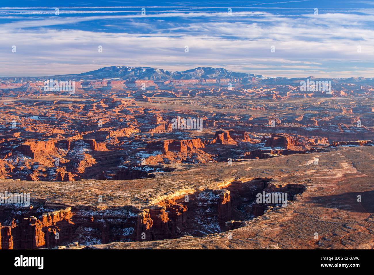 Organ Rock Shale rock formations of Monument Basin with the Needles ...