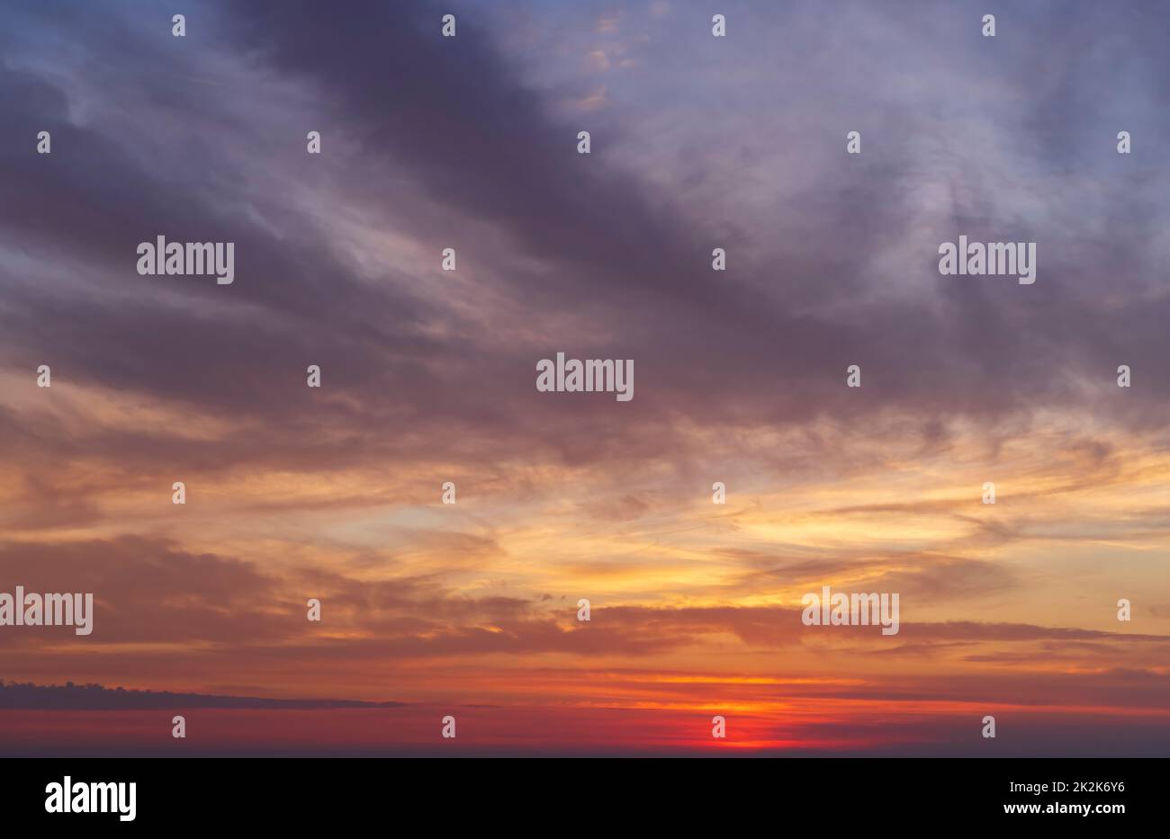 Beautiful sky with cloud before sunset Stock Photo - Alamy