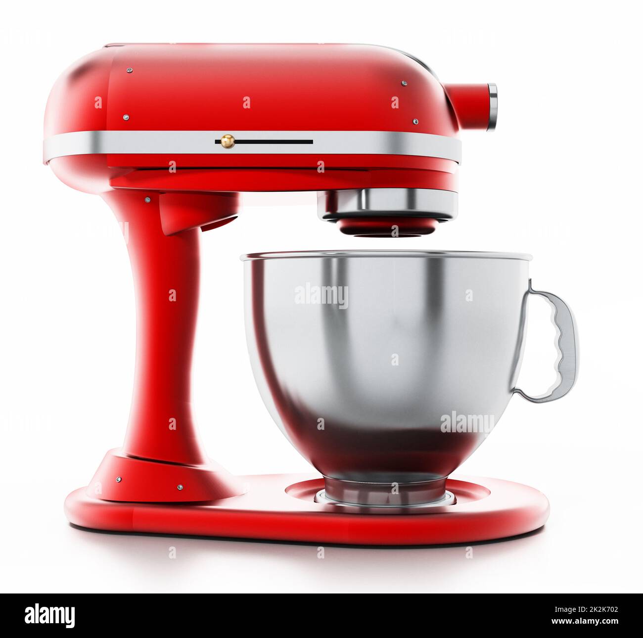 Red vintage mixer isolated on white background. 3D illustration Stock ...