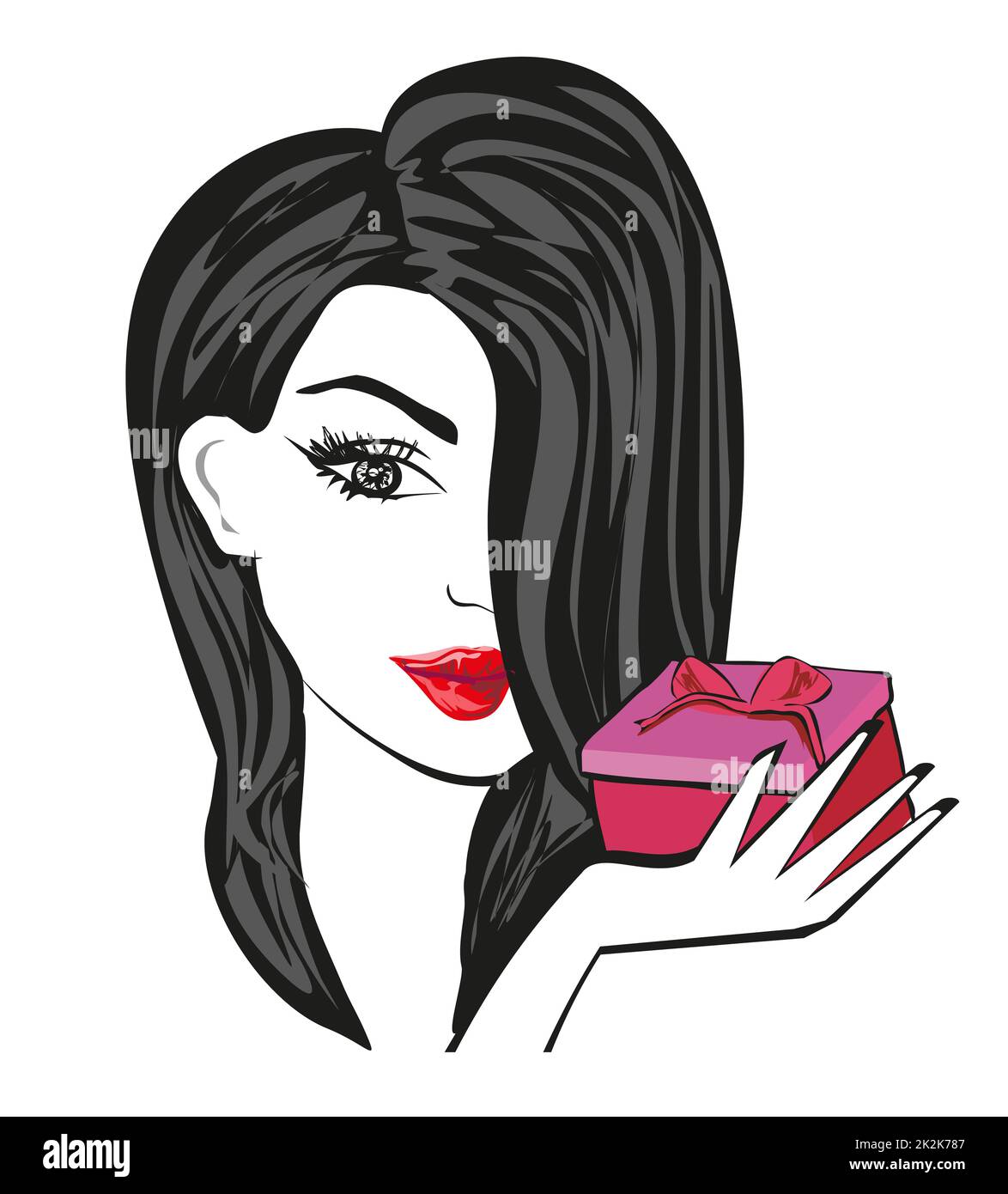 Beauty model girl face Cut Out Stock Images & Pictures - Alamy