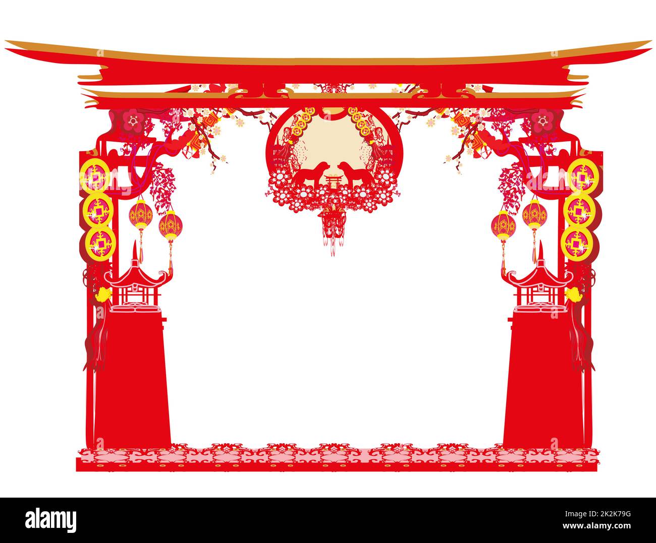 Chinese zodiac the year of Dog Stock Photo - Alamy