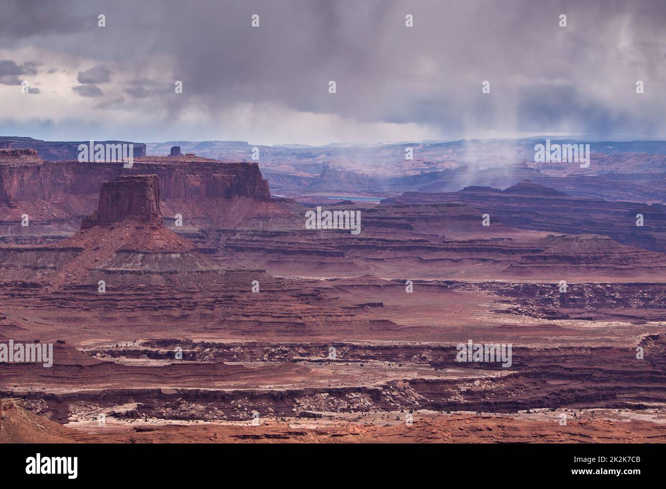 Spring storm over the White Rim in Canyonlands National Park, Moab ...