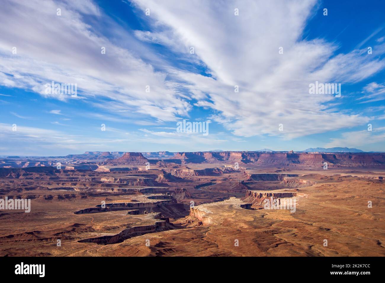The Green River Basin & White Rim in Canyonlands NP with Ekker Butte ...