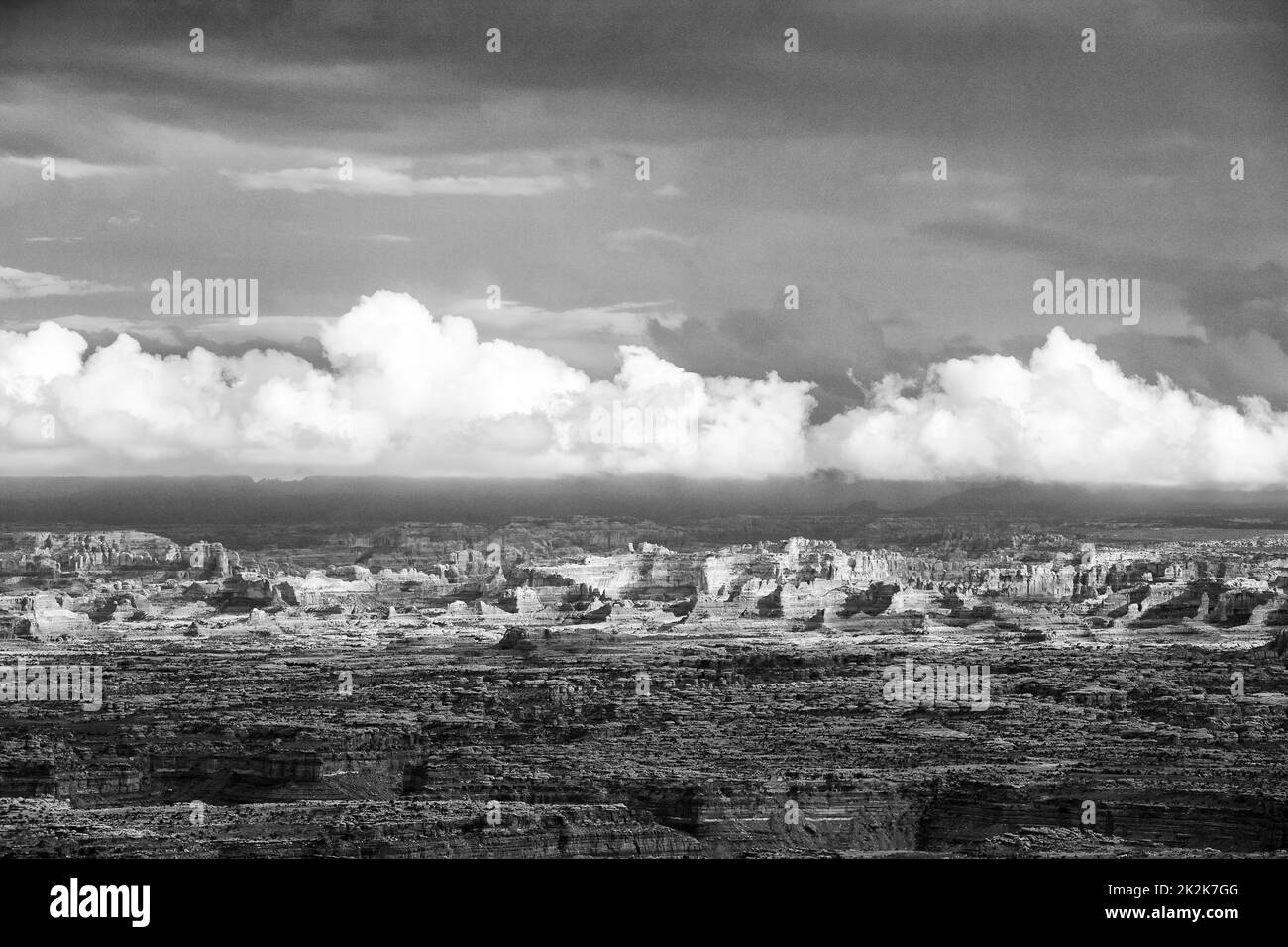 Storm clouds building over the Needles District of Canyonlands National ...