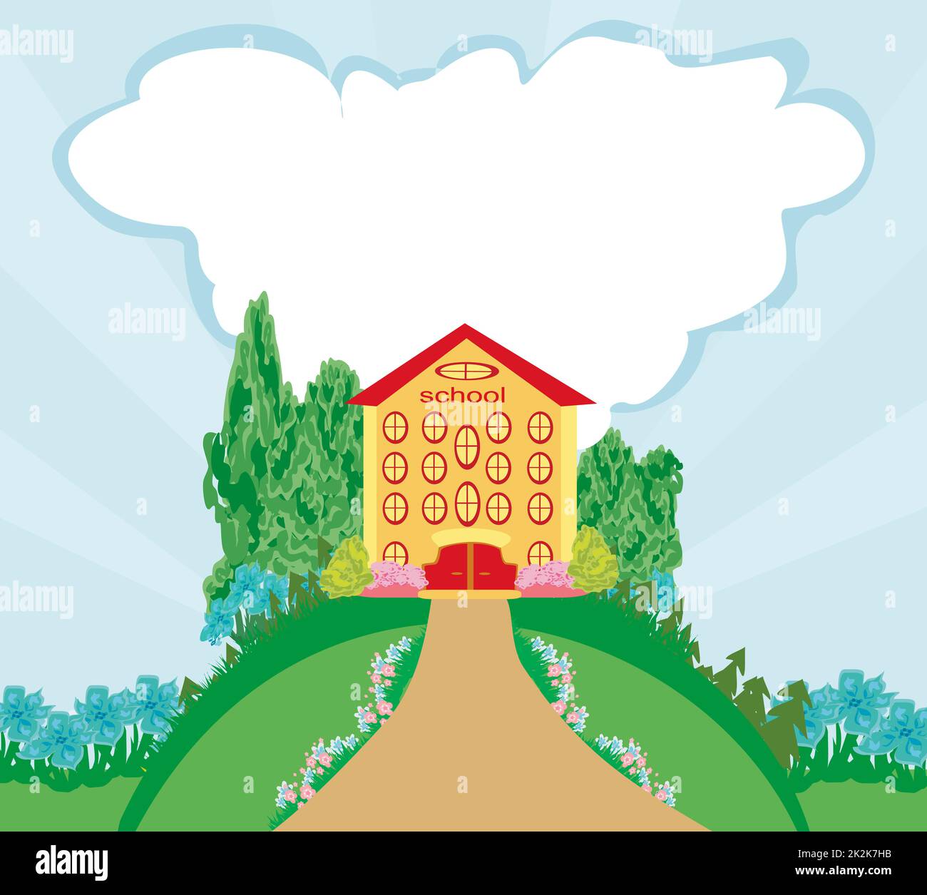 Funny school building Stock Photo - Alamy