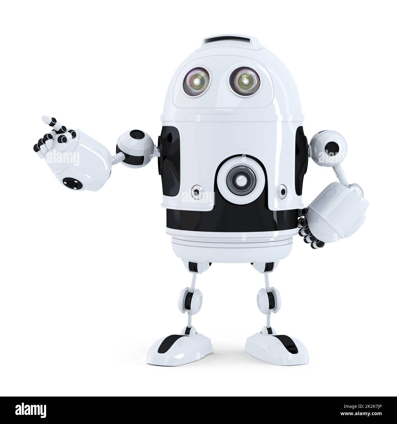 Finger pointing on blank Cut Out Stock Images & Pictures - Alamy