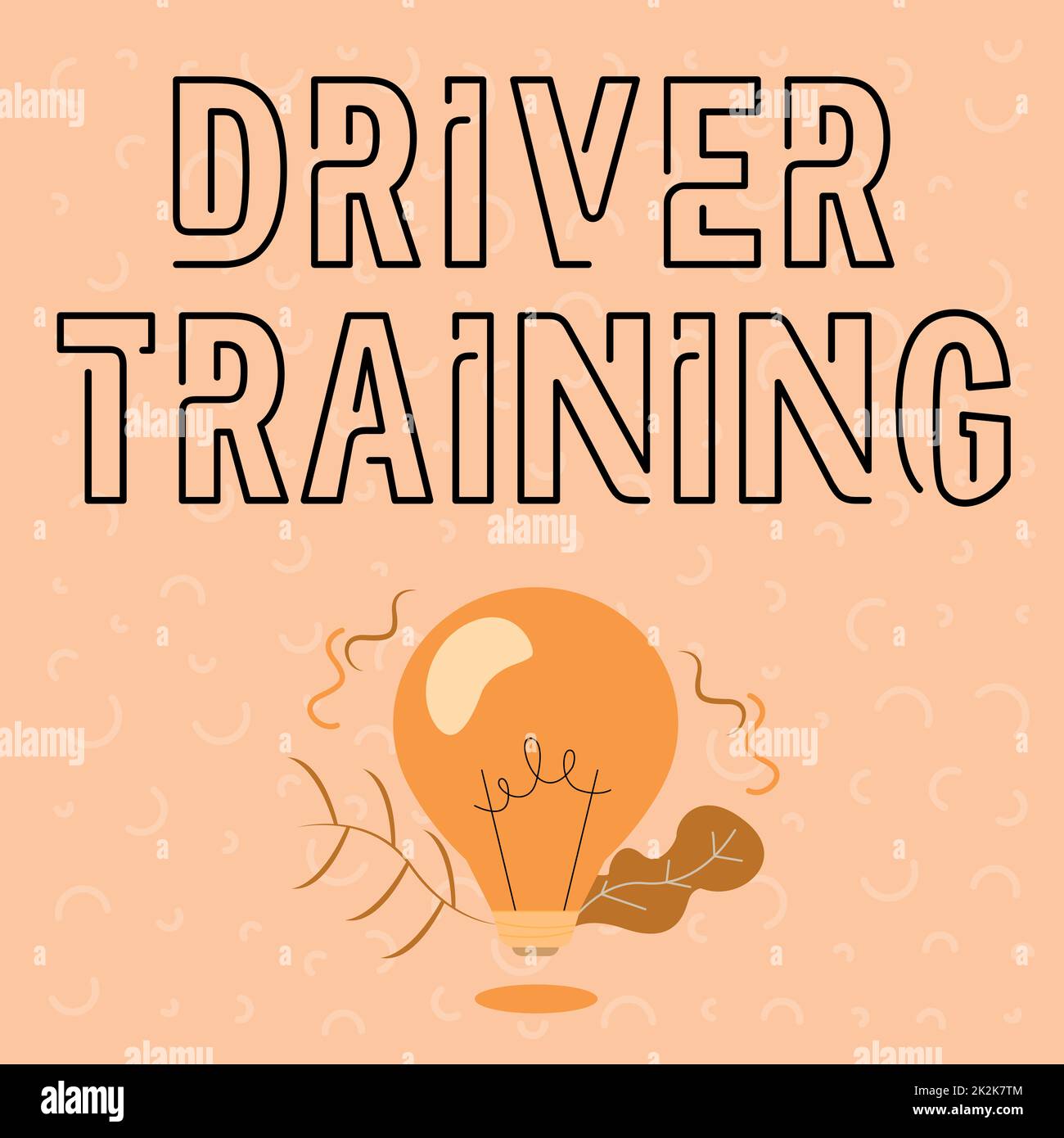 Text caption presenting Driver Training. Business idea prepares a new ...