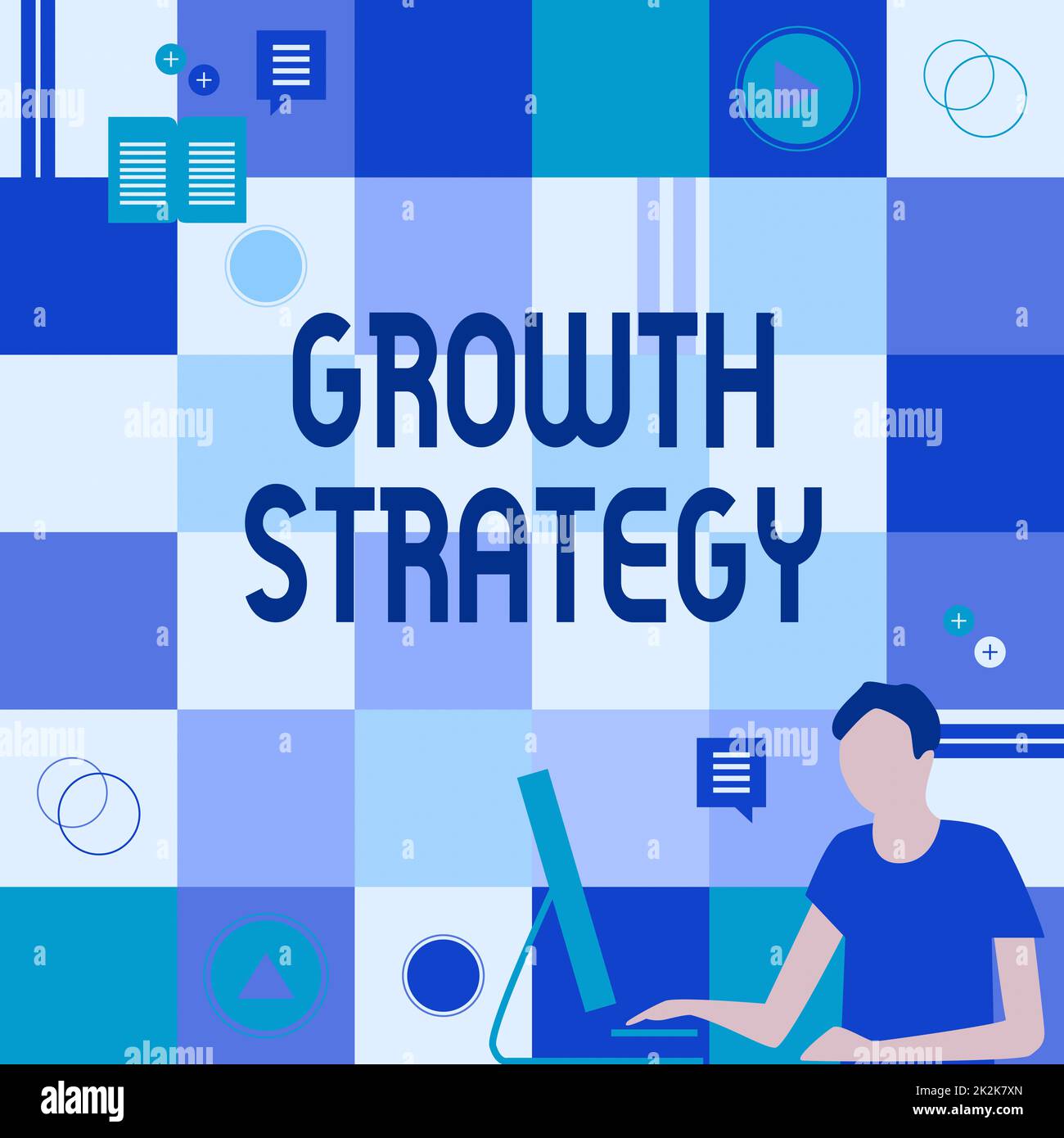 Text showing inspiration Growth Strategy. Concept meaning Strategy ...