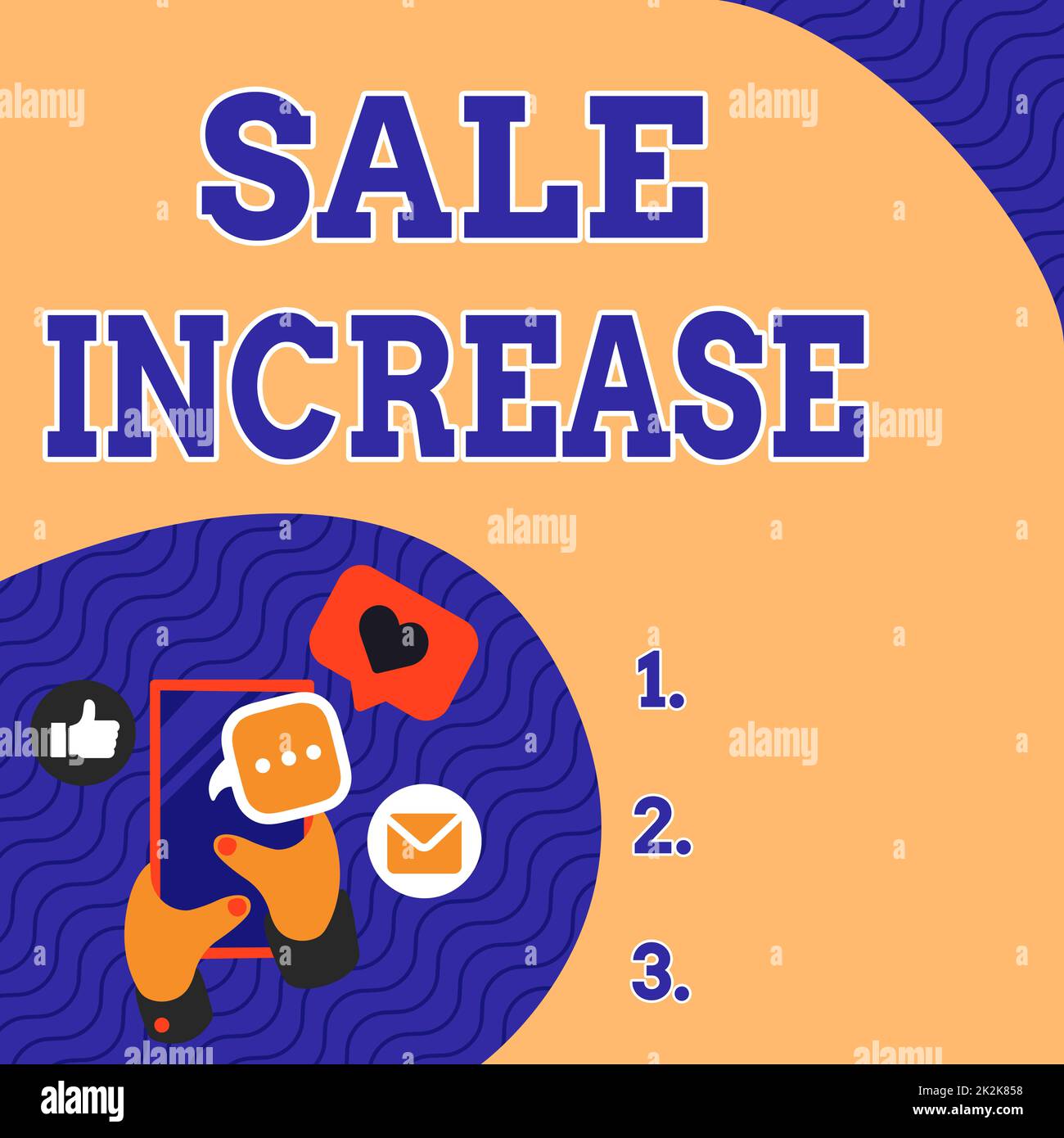 Writing Displaying Text Sale Increase Business Showcase Average Sales Volume Has Grown Boost