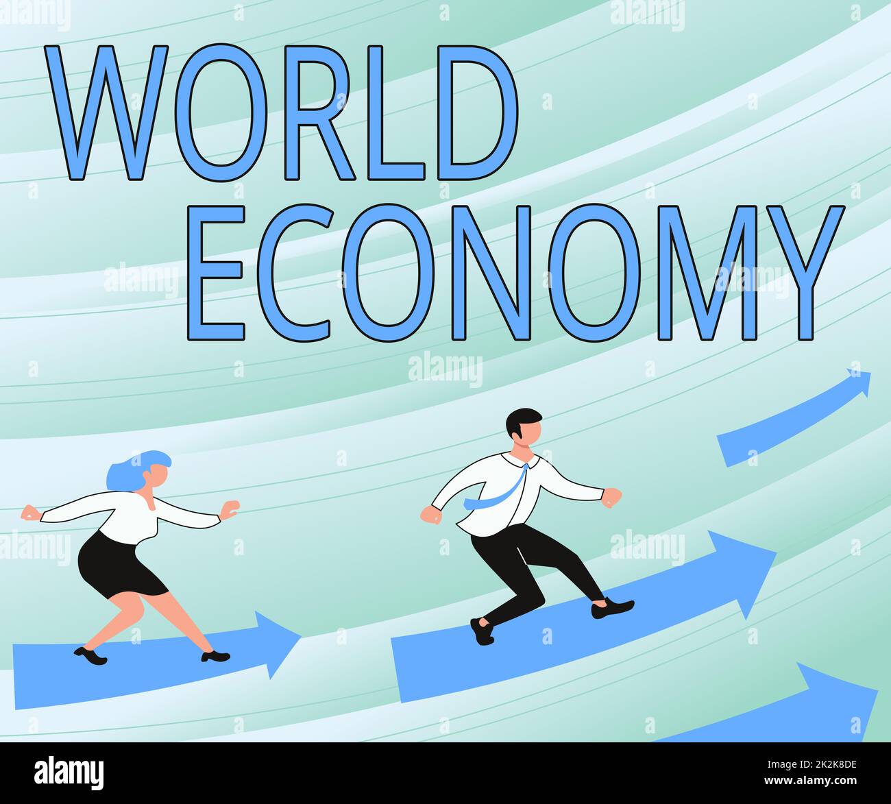 Conceptual caption World Economy. Business idea Global Worldwide ...