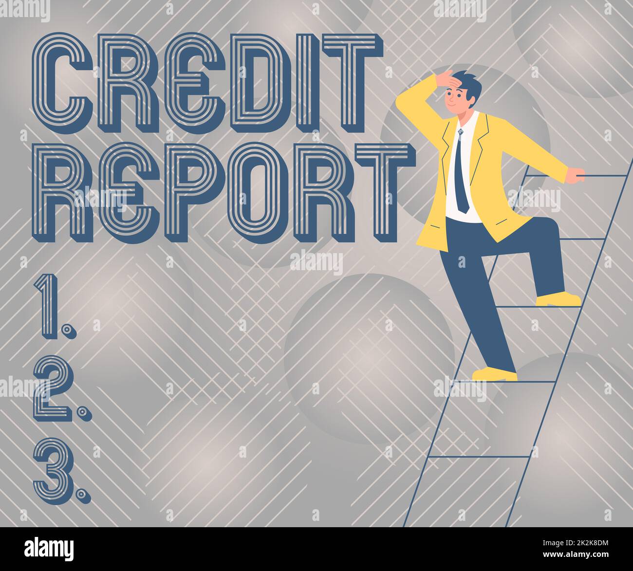 Sign displaying Credit Report. Business idea Borrowing Rap Sheet Bill ...