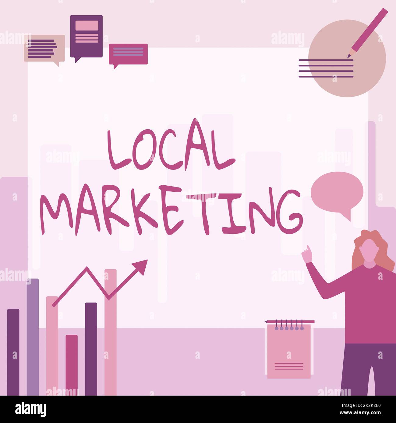 Conceptual caption Local Marketing. Word Written on A local business ...