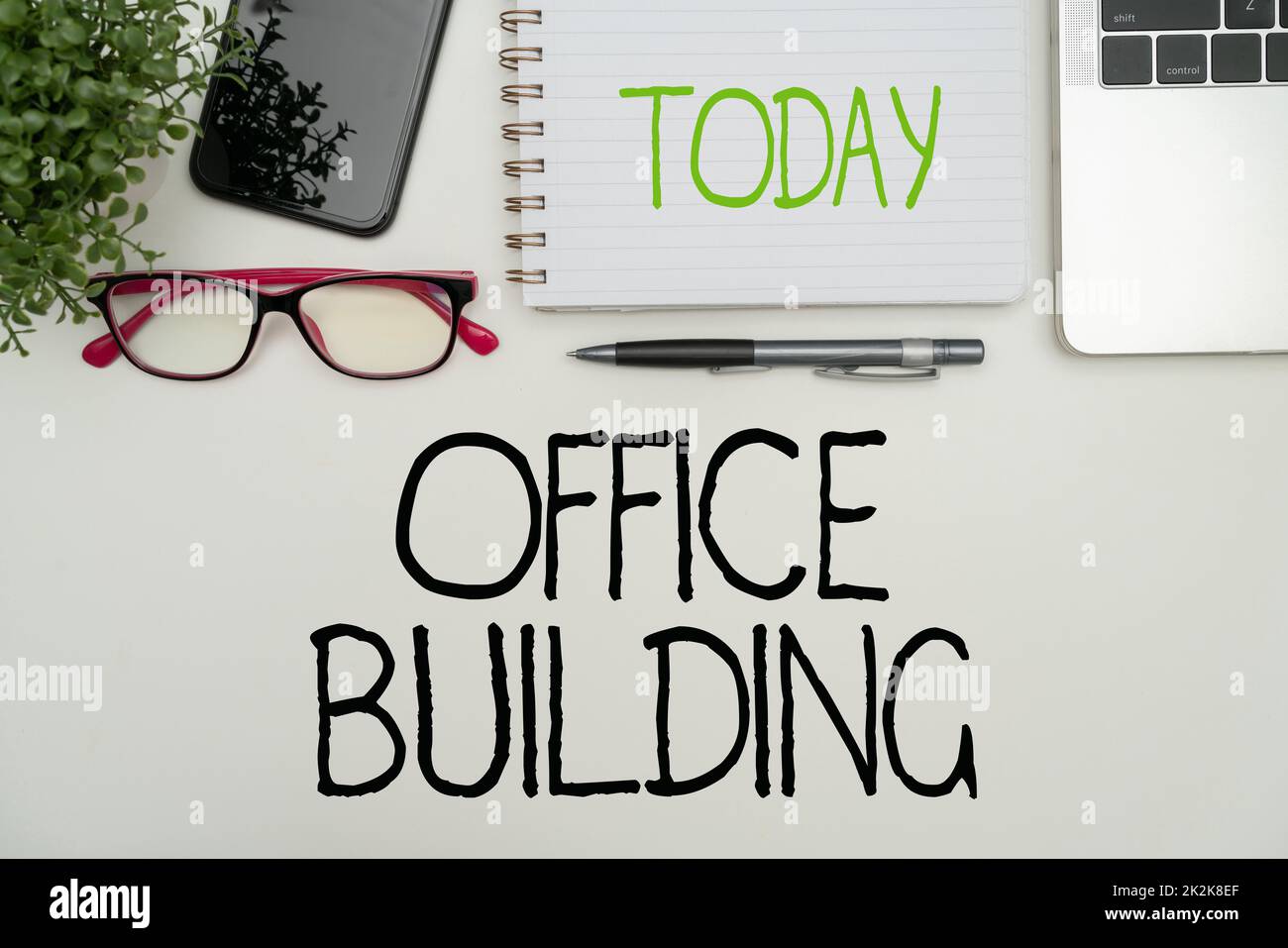 Handwriting text Office Building. Word Written on Commercial buildings ...