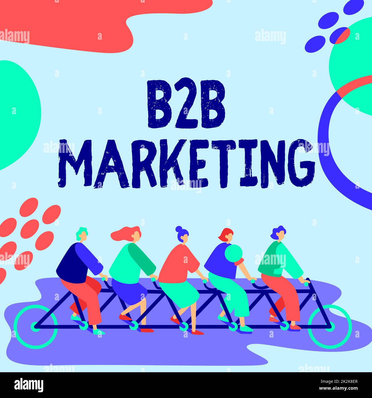 Writing displaying text B2B Marketing. Word for Partnership Companies ...