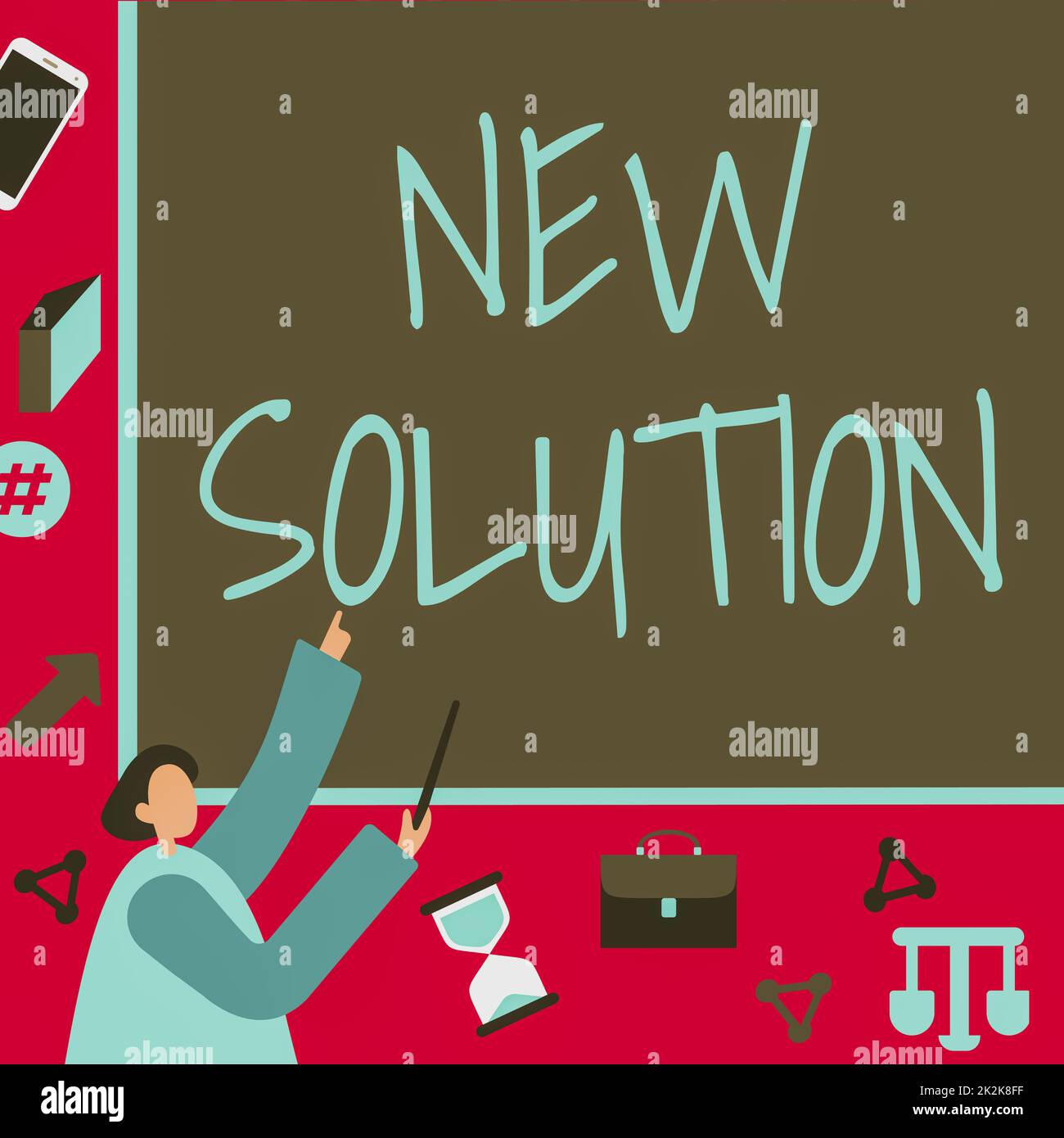 Text Showing Inspiration New Solution Business Overview Modern