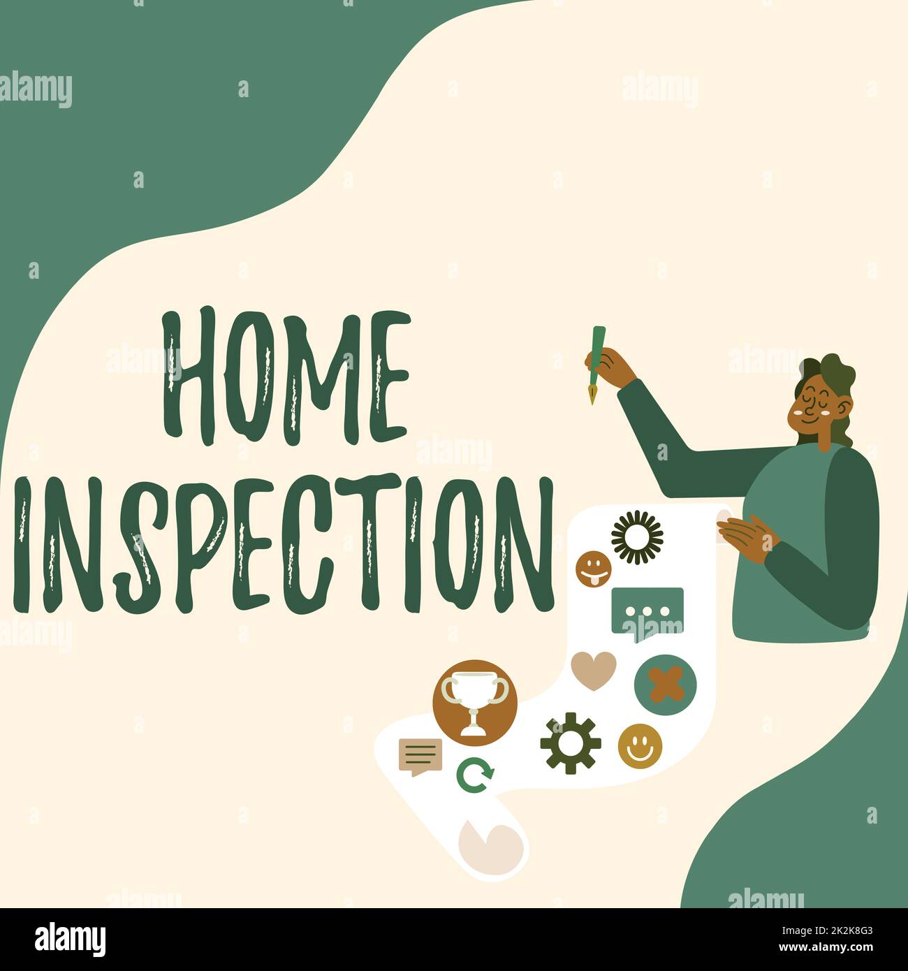 Text sign showing Home Inspection. Business concept Examination of the ...