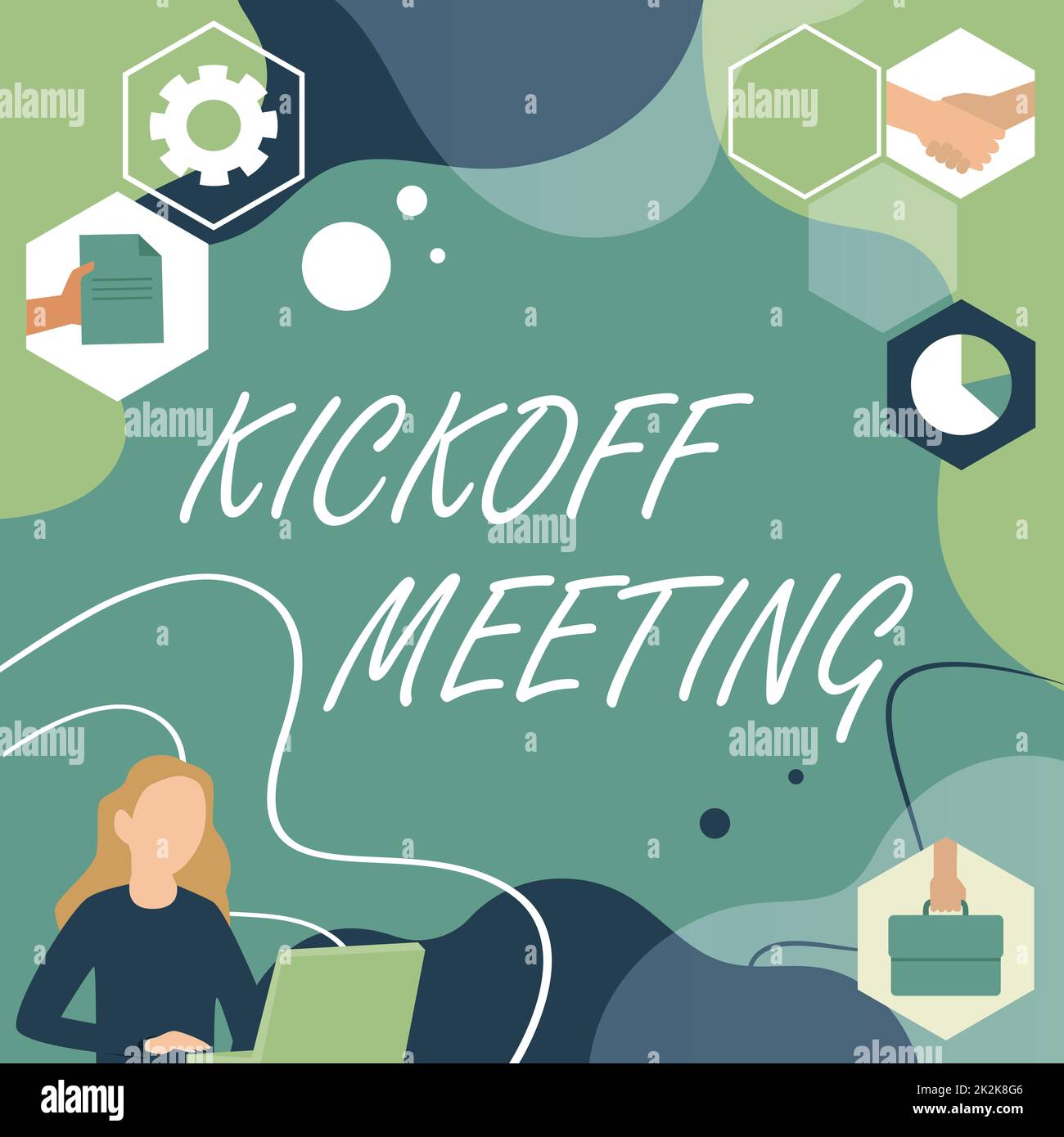 Text showing inspiration Kickoff Meeting. Business showcase Special ... Text showing inspiration Kickoff Meeting. Business showcase Special ...