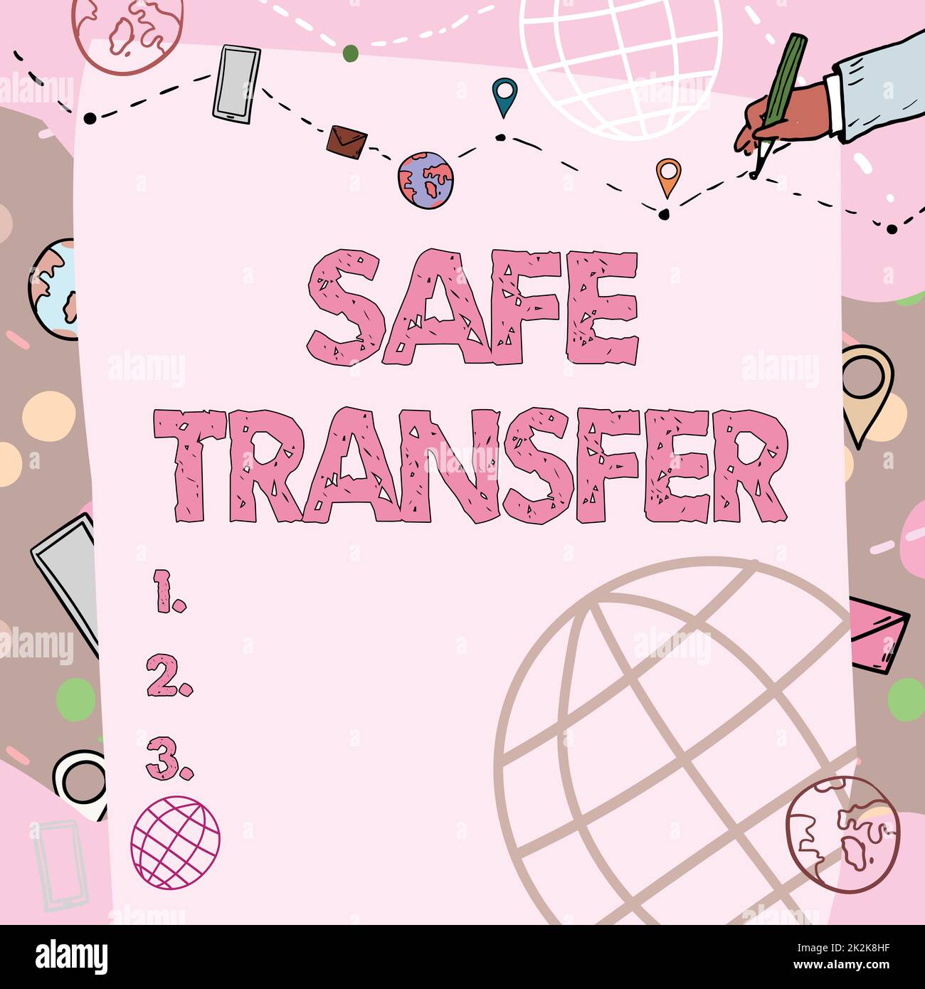 Text sign showing Safe Transfer. Word for Wire Transfers electronically ...