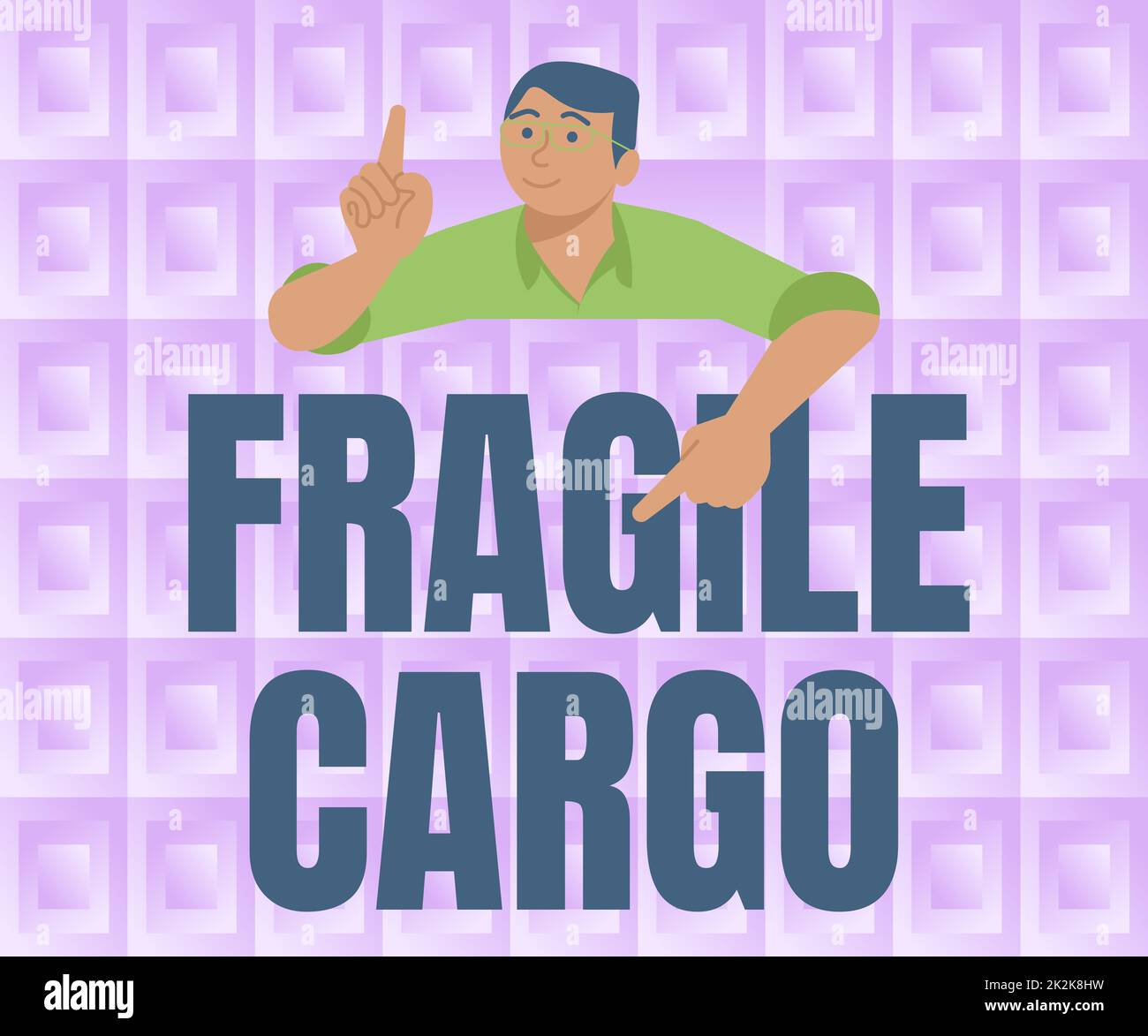 Writing displaying text Fragile Cargo. Word Written on Breakable Handle ...