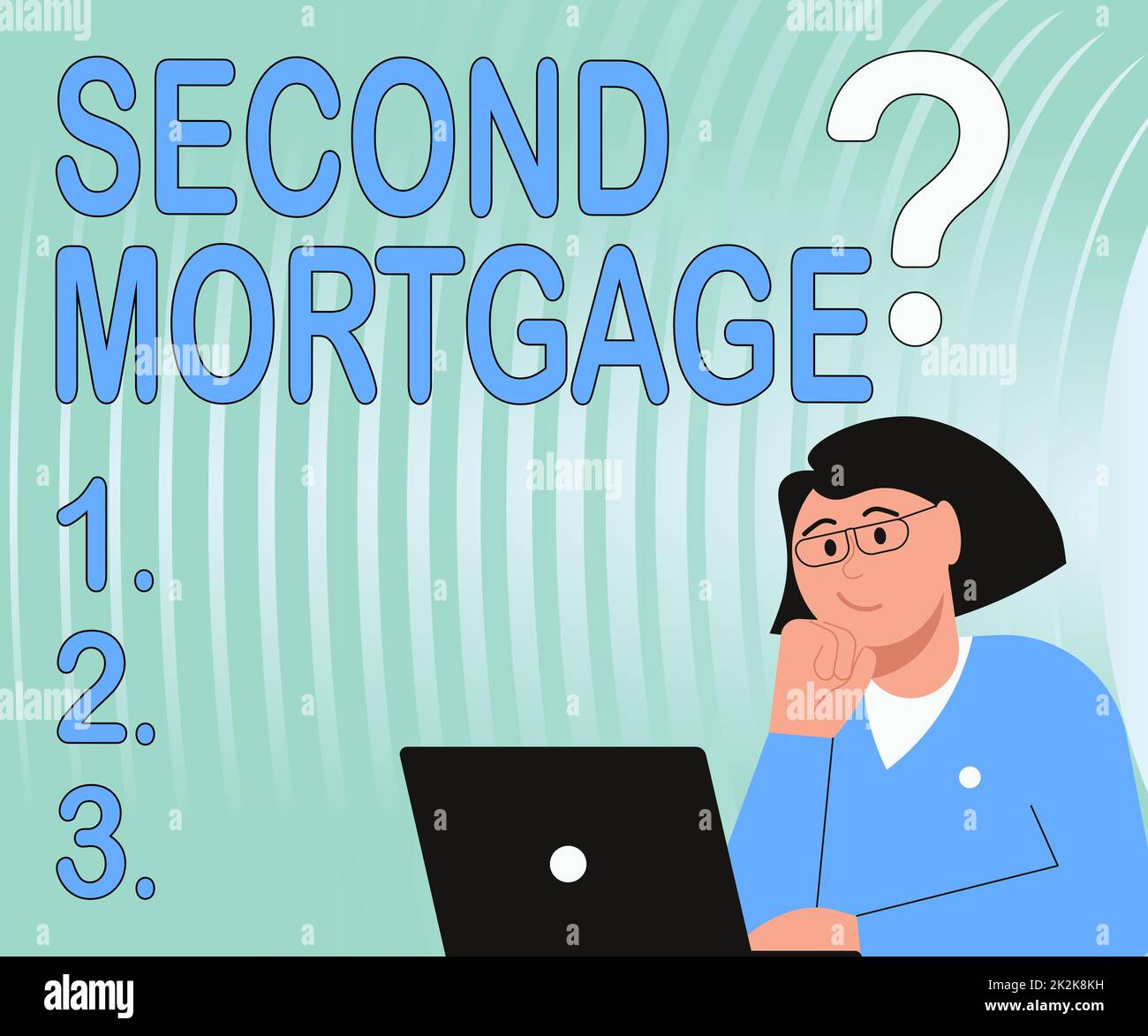Text sign showing Second Mortgage. Business concept lien on property ...