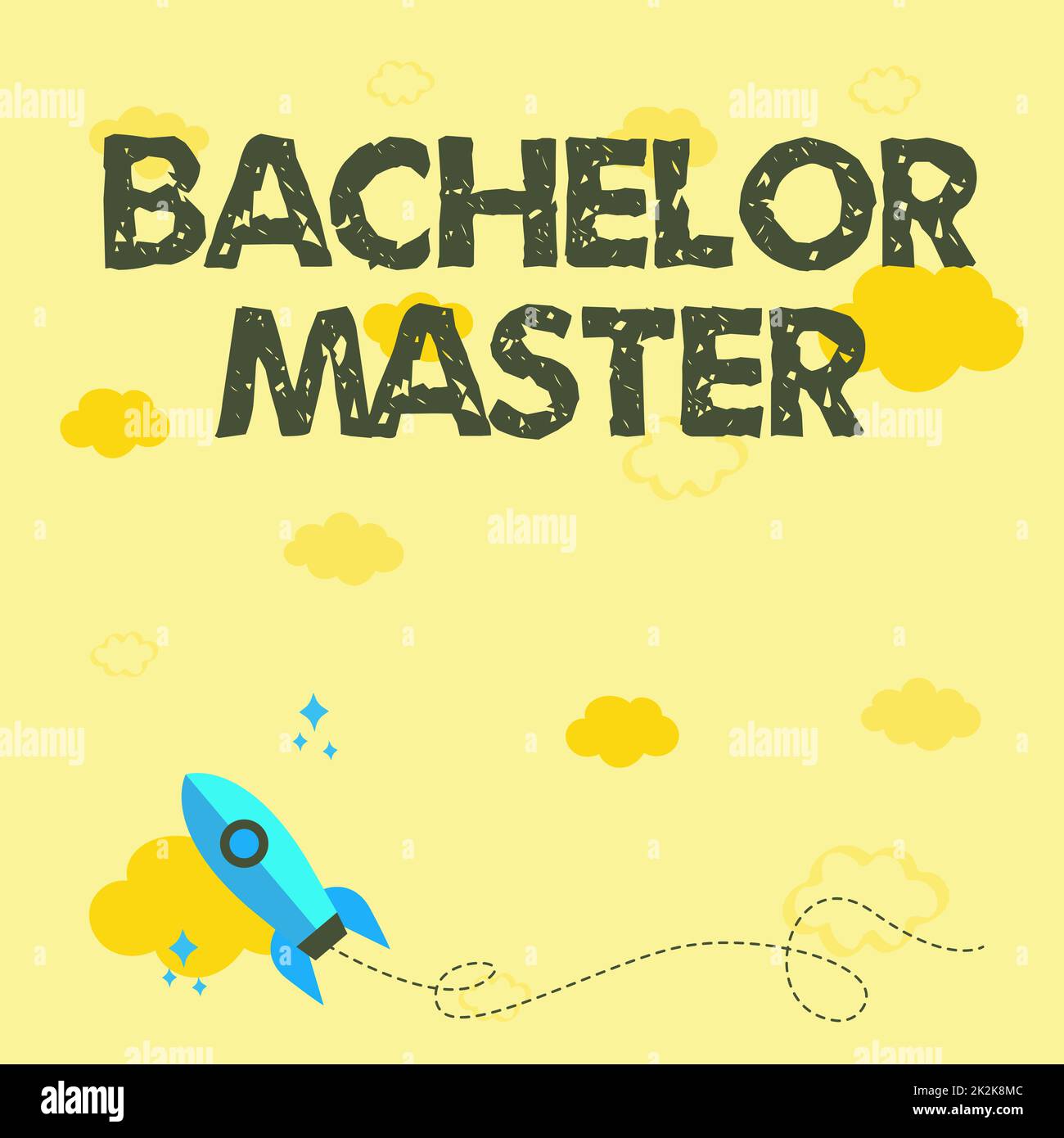 Conceptual caption Bachelor Master. Concept meaning An advanced degree ...