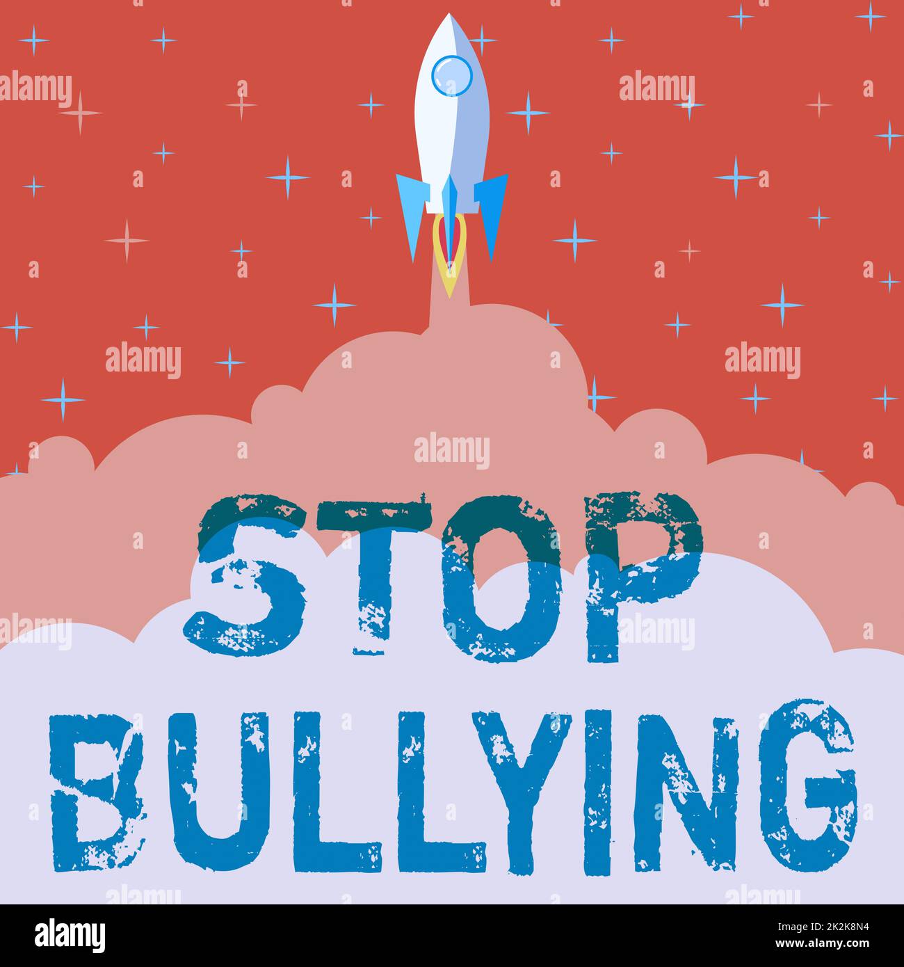 Hand writing sign Stop Bullying. Business approach Fight and Eliminate ...