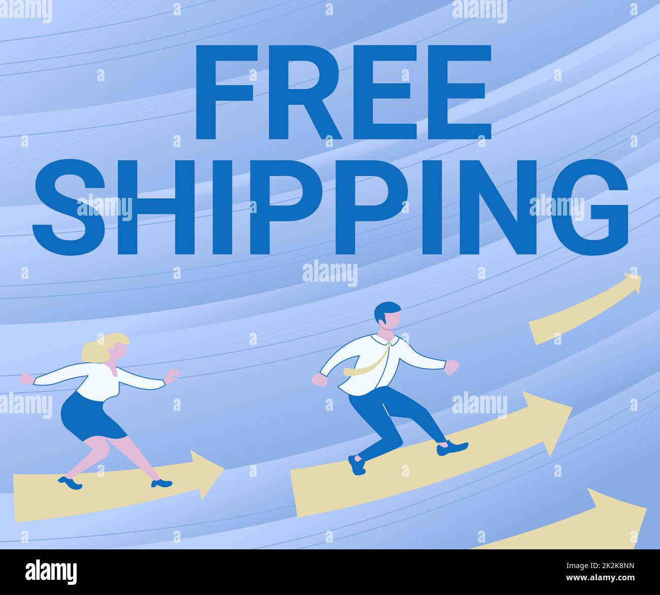 Inspiration showing sign Free Shipping. Business overview Freight Cargo ...