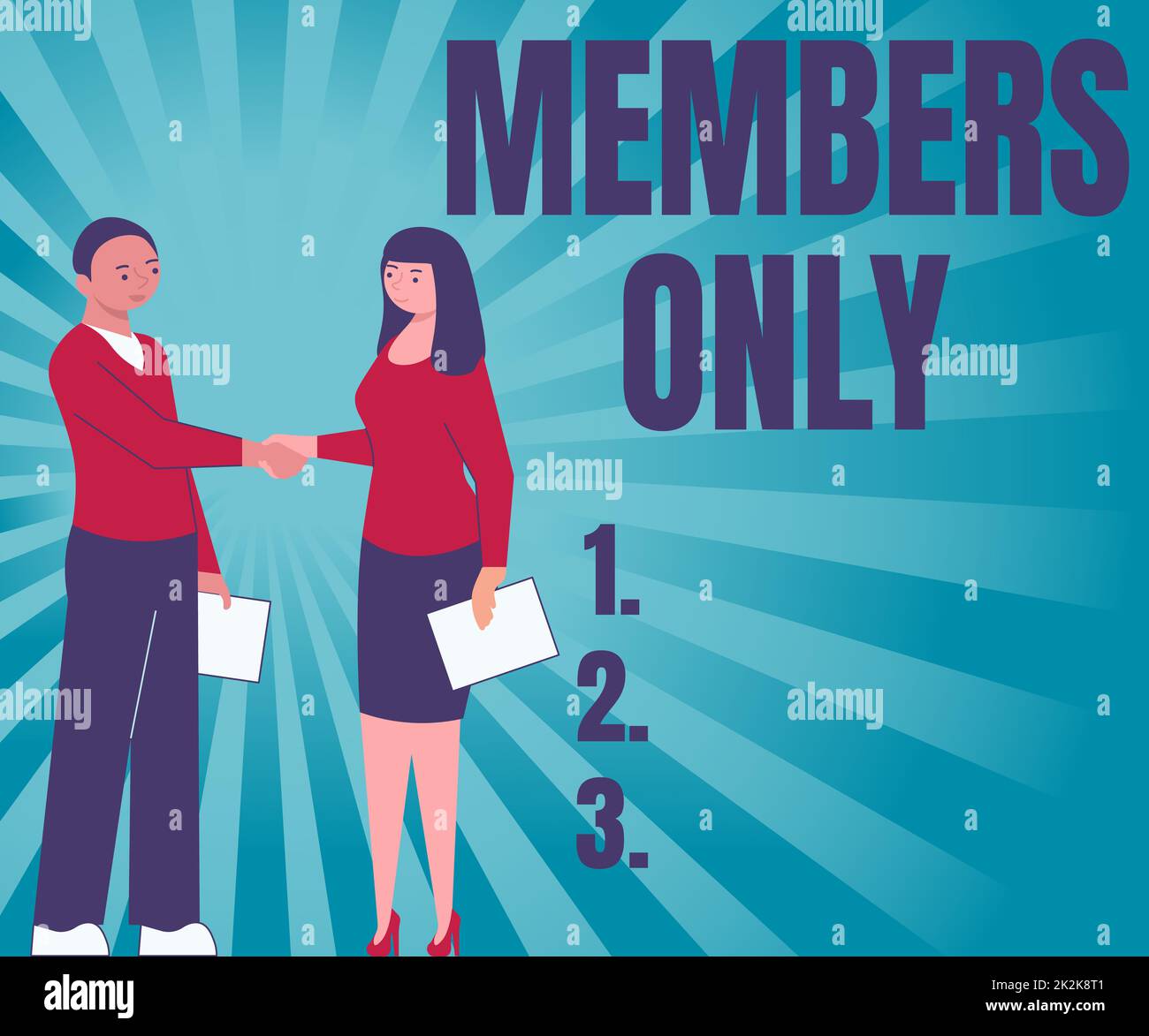 Inspiration showing sign Members Only. Business approach Limited to an ...