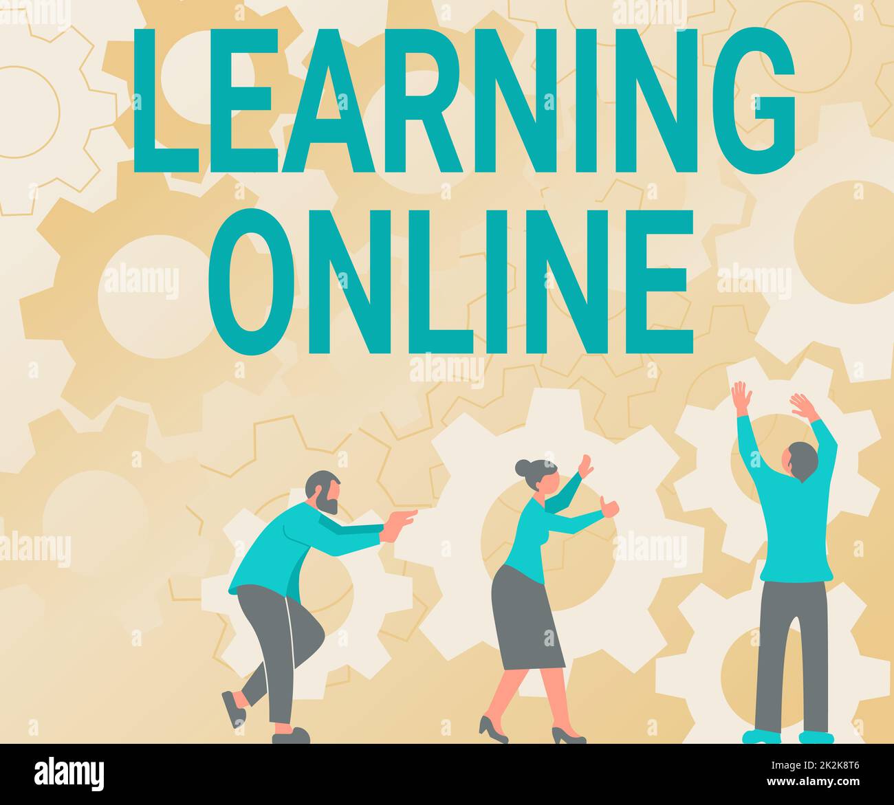 Text sign showing Learning Online. Business overview Learn something ...