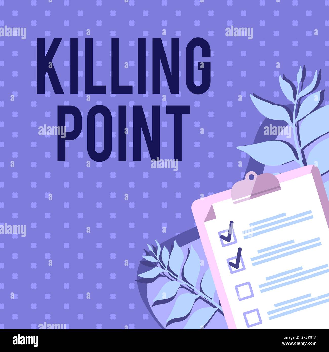 Conceptual display Killing Point. Word Written on Phase End Review ...