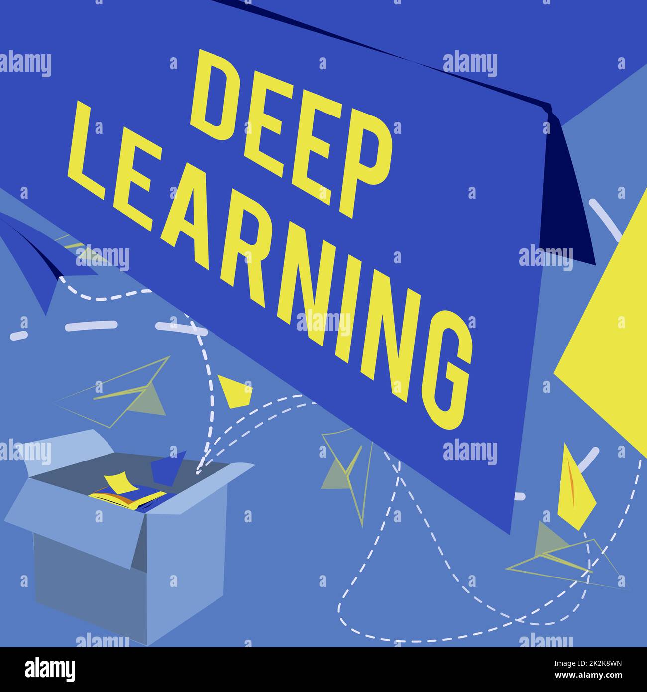 Text sign showing Deep Learning. Business idea Hierarchical ...