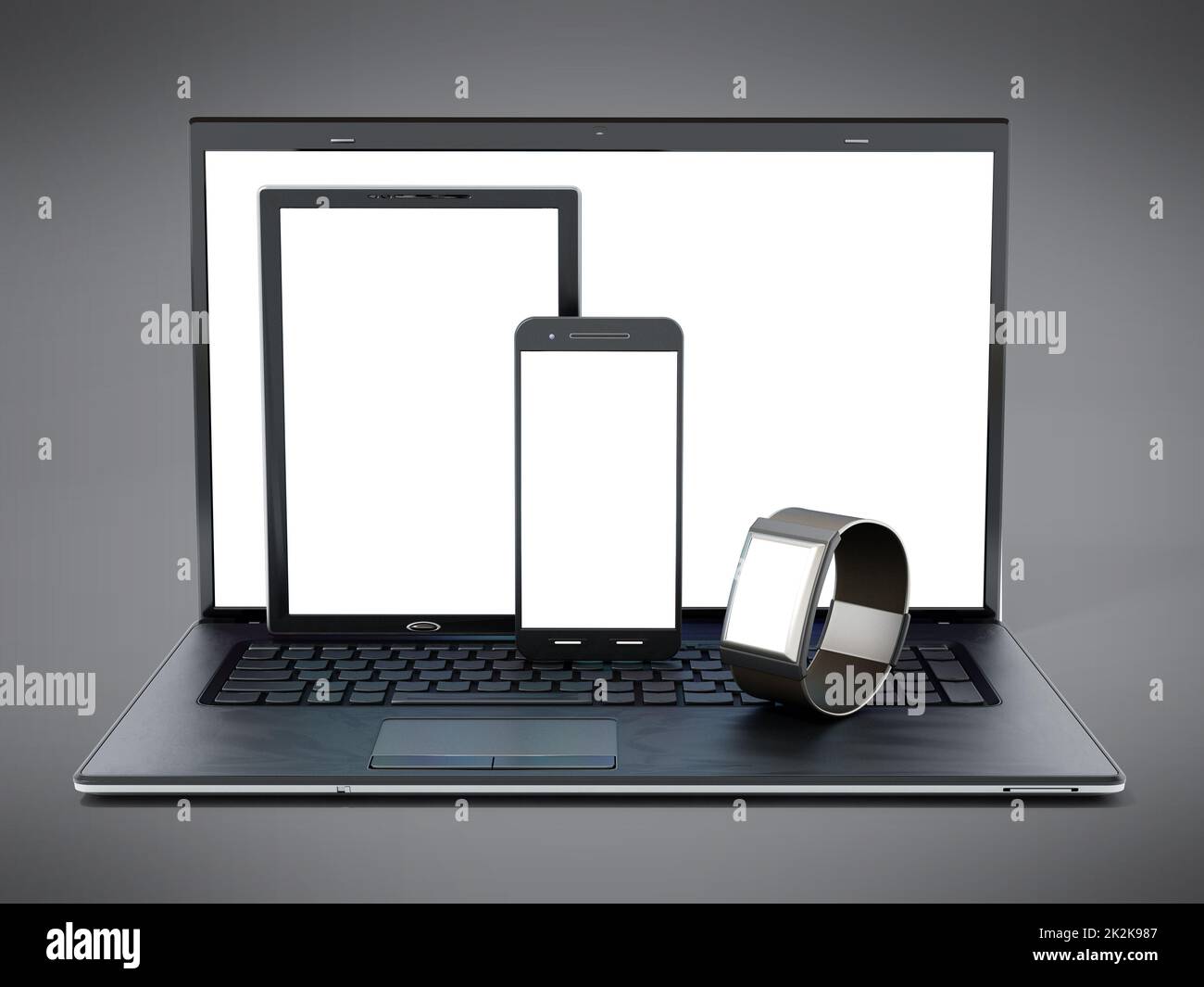 Desktop, tablet and smartphone hi-res stock photography and images - Alamy