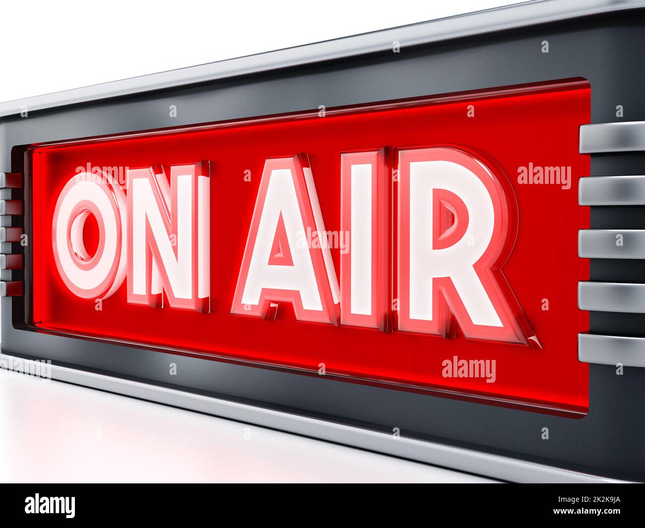 On air sign isolated on white background. 3D illustration Stock Photo ...