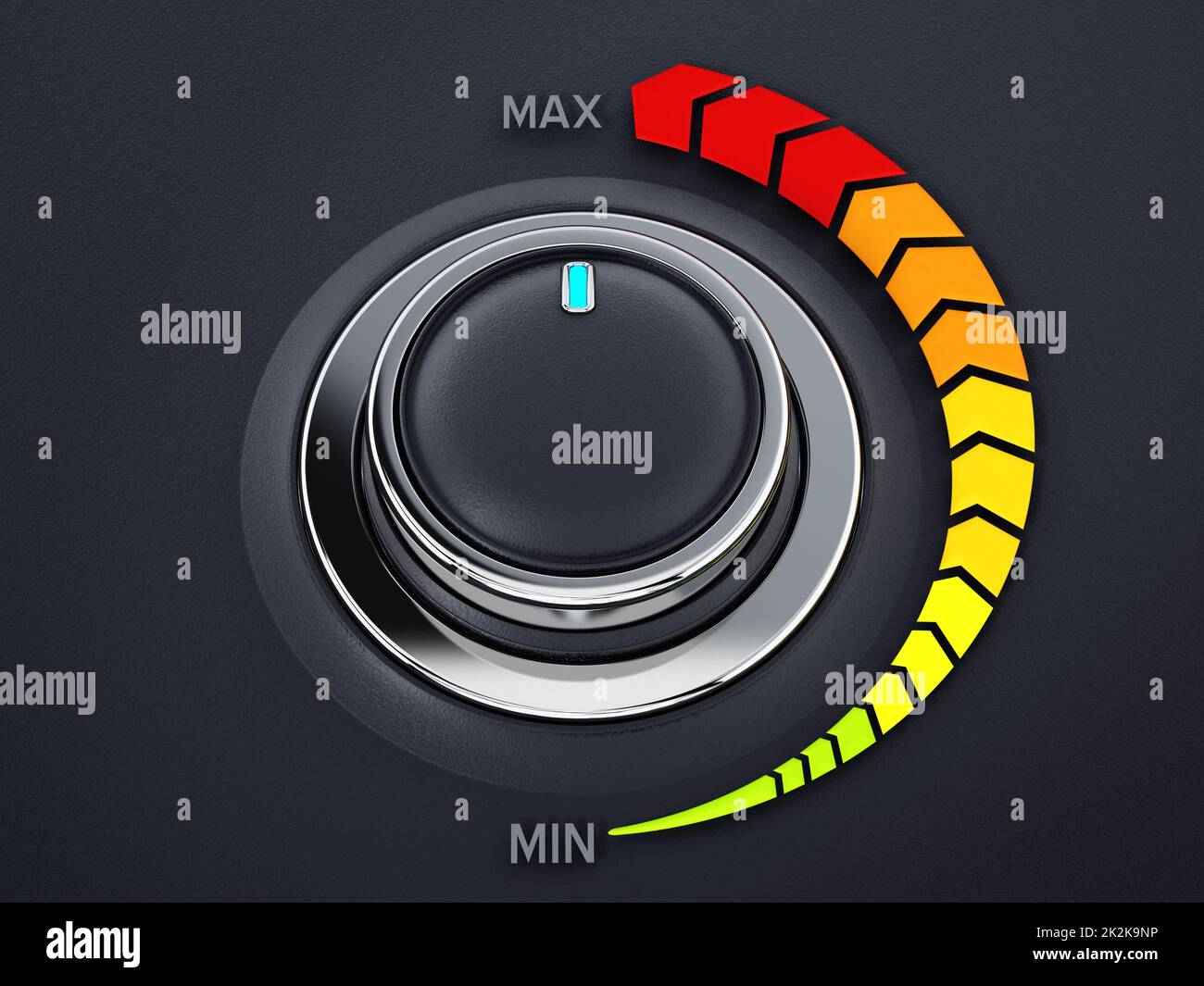 Vintage style control knob dial. 3D illustration Stock Photo - Alamy