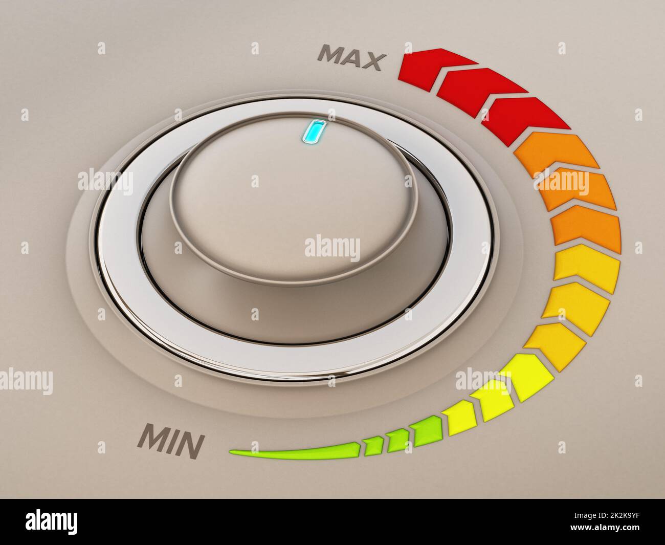 Vintage style control knob dial. 3D illustration Stock Photo - Alamy
