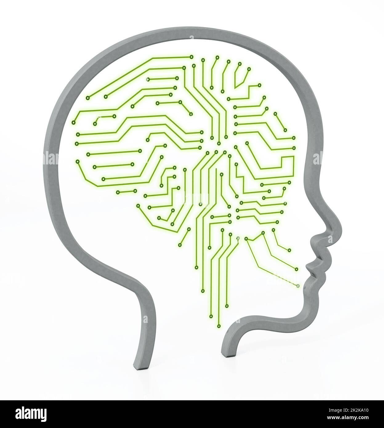 Conceptual illustration artificial intelligence Cut Out Stock Images ...